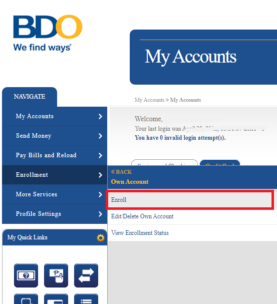 How to add Credit Card (Any New Card) to your Existing BDO online ...